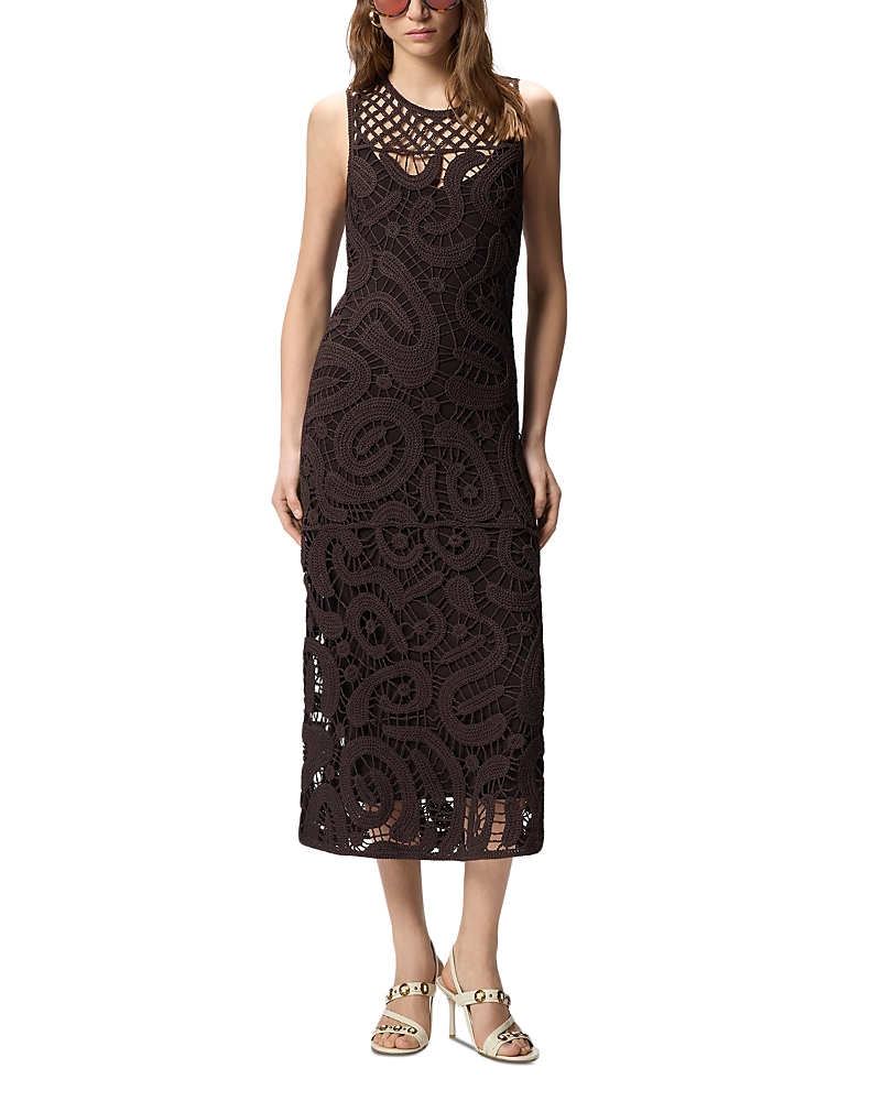 PATBO PATBO Crochet Cutout Midi Dress